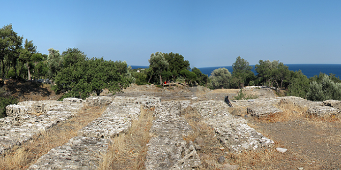 View across the Foundations of Propylon of Ptolemy II – American ...